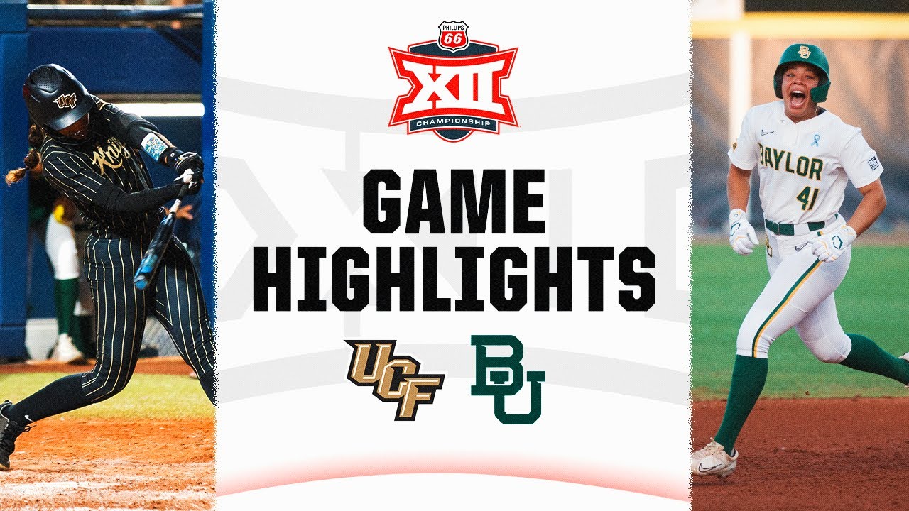 UCF vs. Baylor | 2024 Phillips 66 Big 12 Softball Championship ...