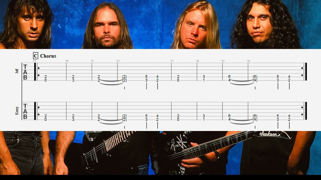 Slayer-Seasons in the Abyss Guitar Playalong with Tabs - YouTube