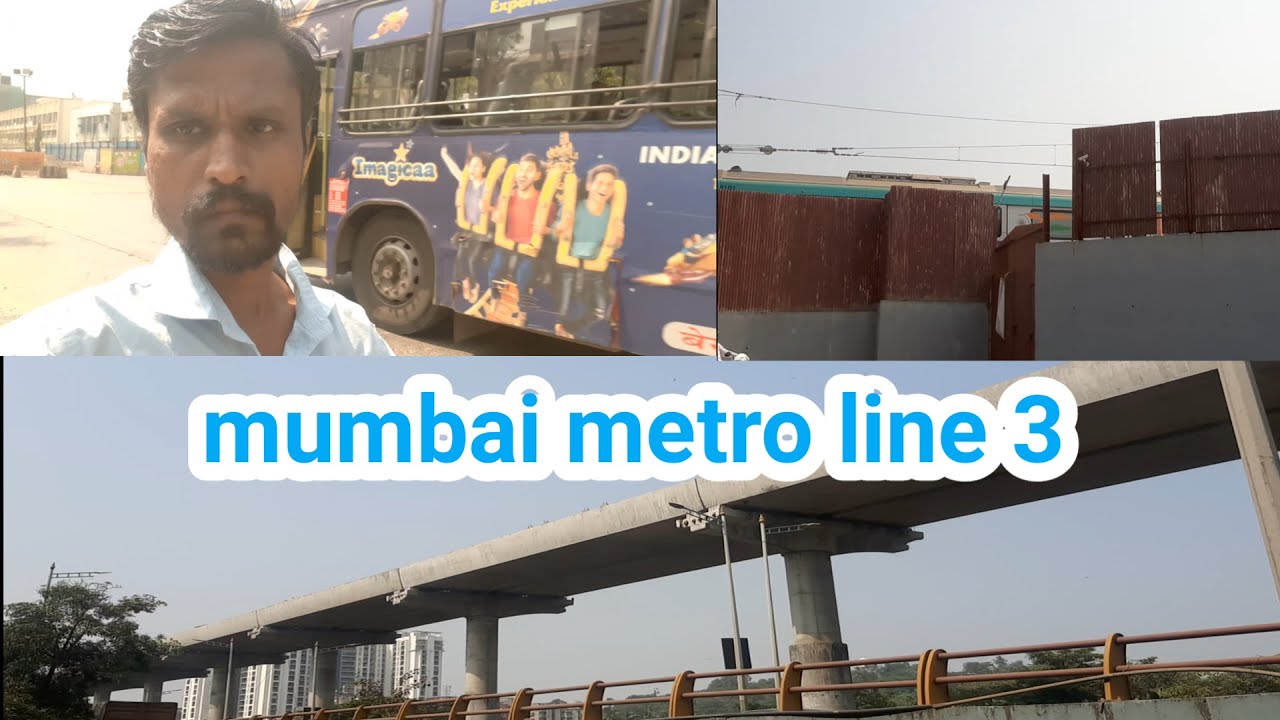 mumbai metro line 3 mumbai metro line 3 under construction mumbai metro ...