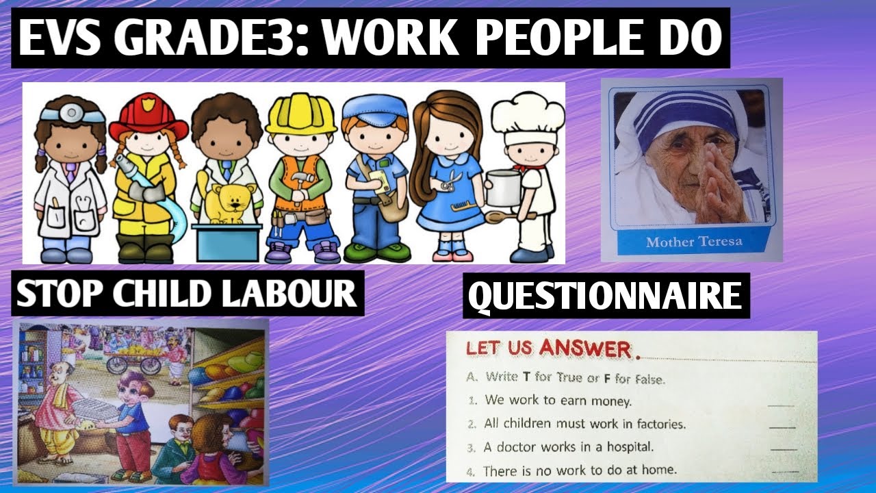 EVS Class3: Work people do/ Community helpers, social workers, stop ...