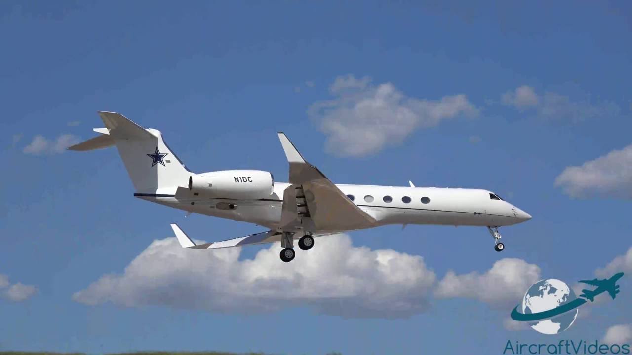 Blue Star Management Gulfstream G-V [N1DC] -- UHD 4K - YouTube