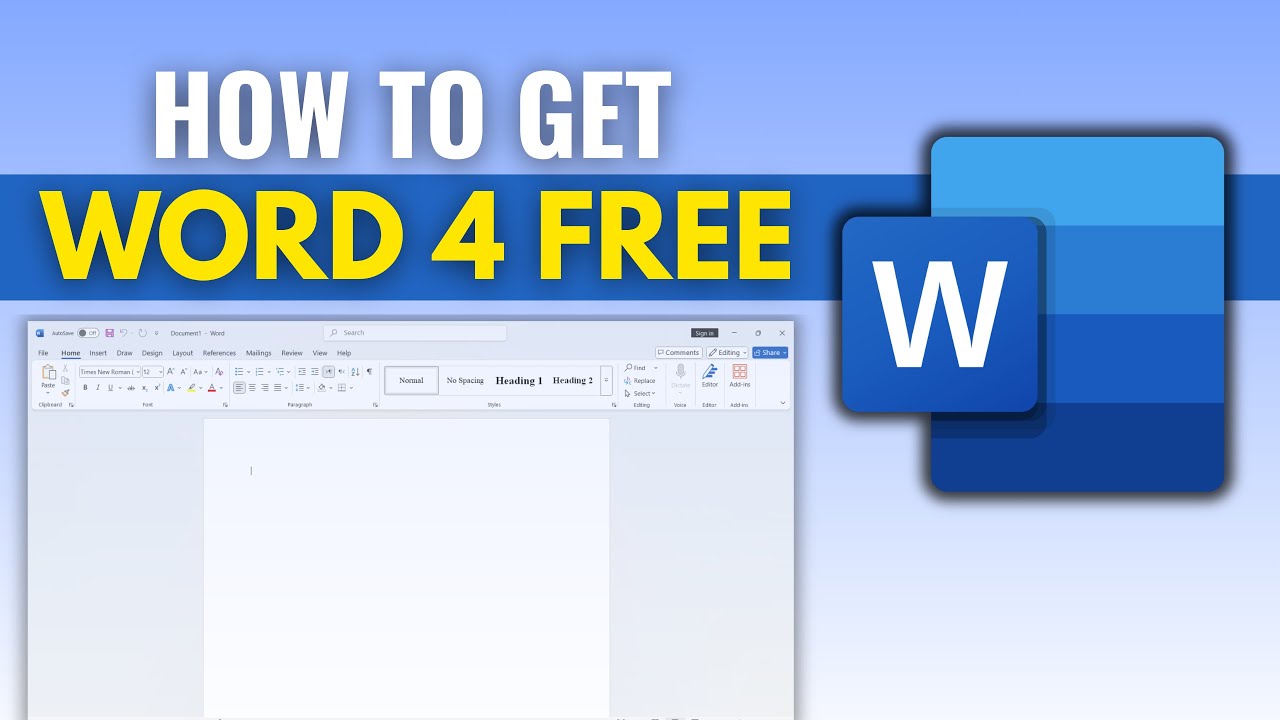 How to get Microsoft Word for FREE!!! - YouTube