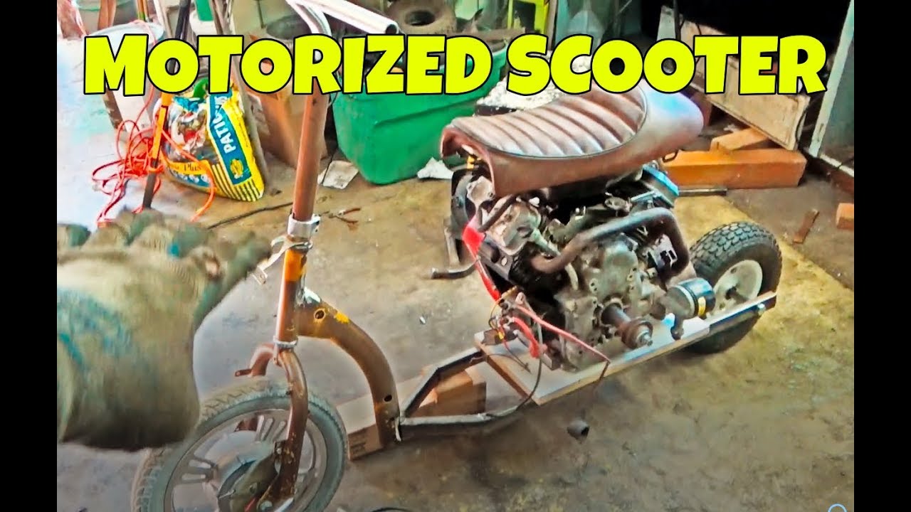 Budget build -monster gas scooter (part 1) - YouTube