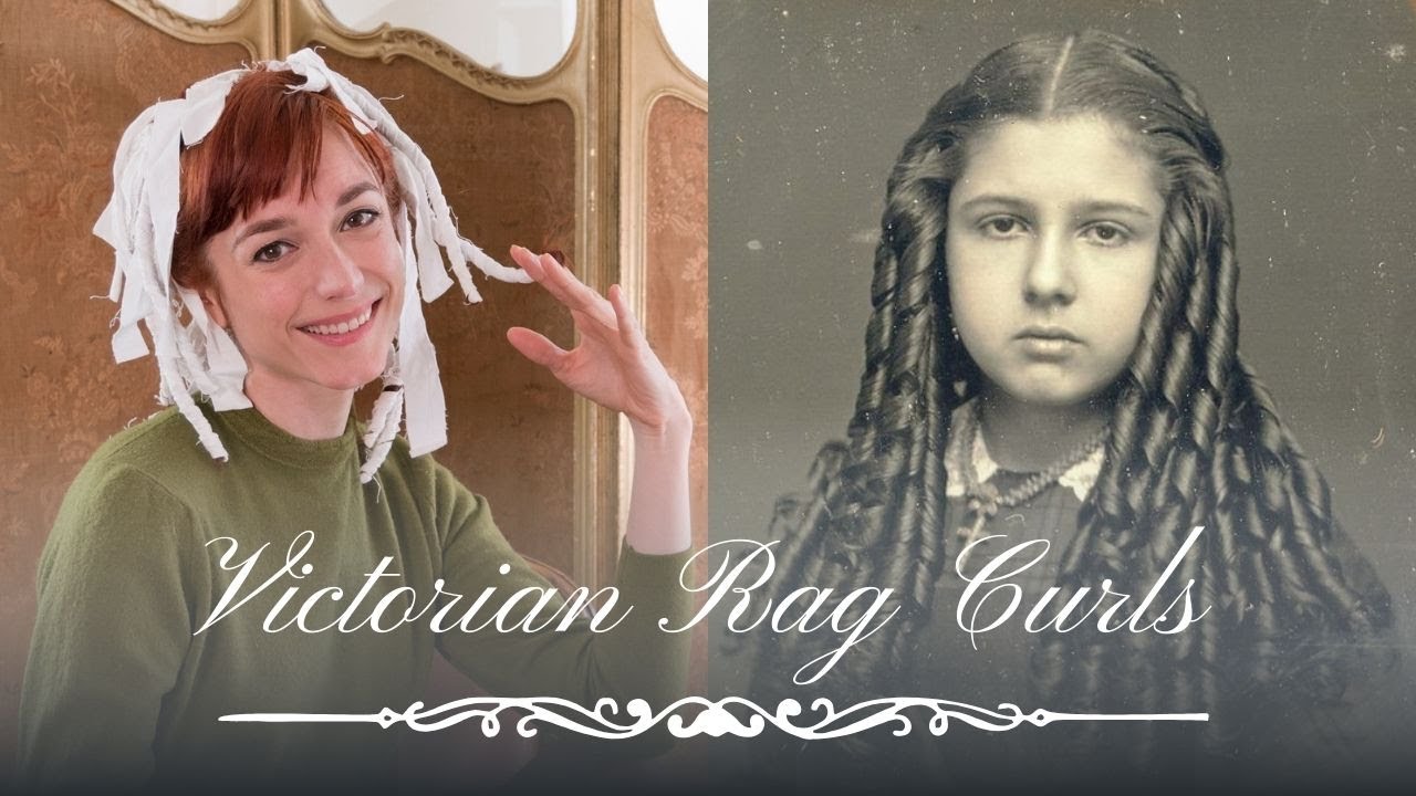 Historical Rag Curls - My Tutorial/Vlog - YouTube