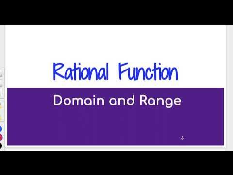 Domain & Range of Rational Function - YouTube