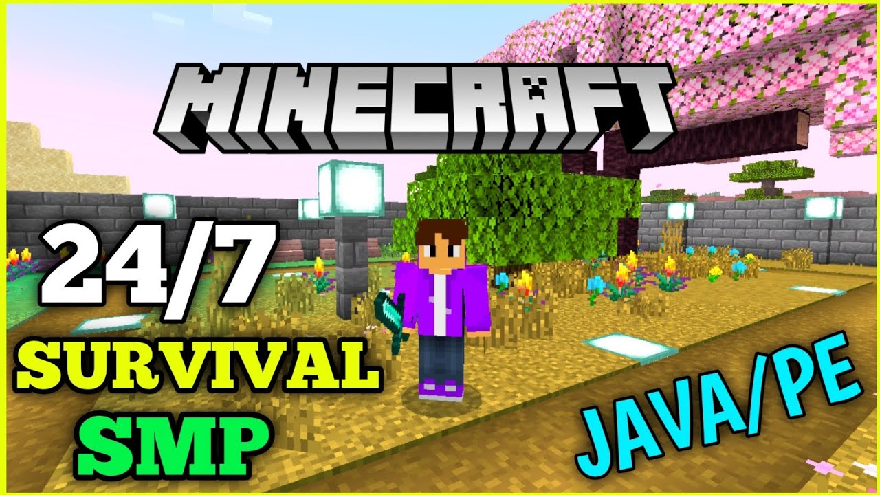 😍 MINECRAFT | 24/7 SURVIVAL SMP | FOR JAVA/PE | ALWAYS ONLINE 🏠 - YouTube