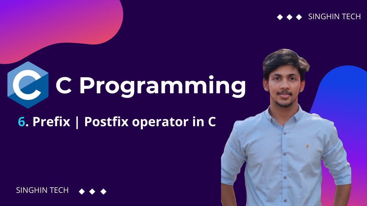 6 Operators In C Part2 Postfix And Prefix Operators C Programming