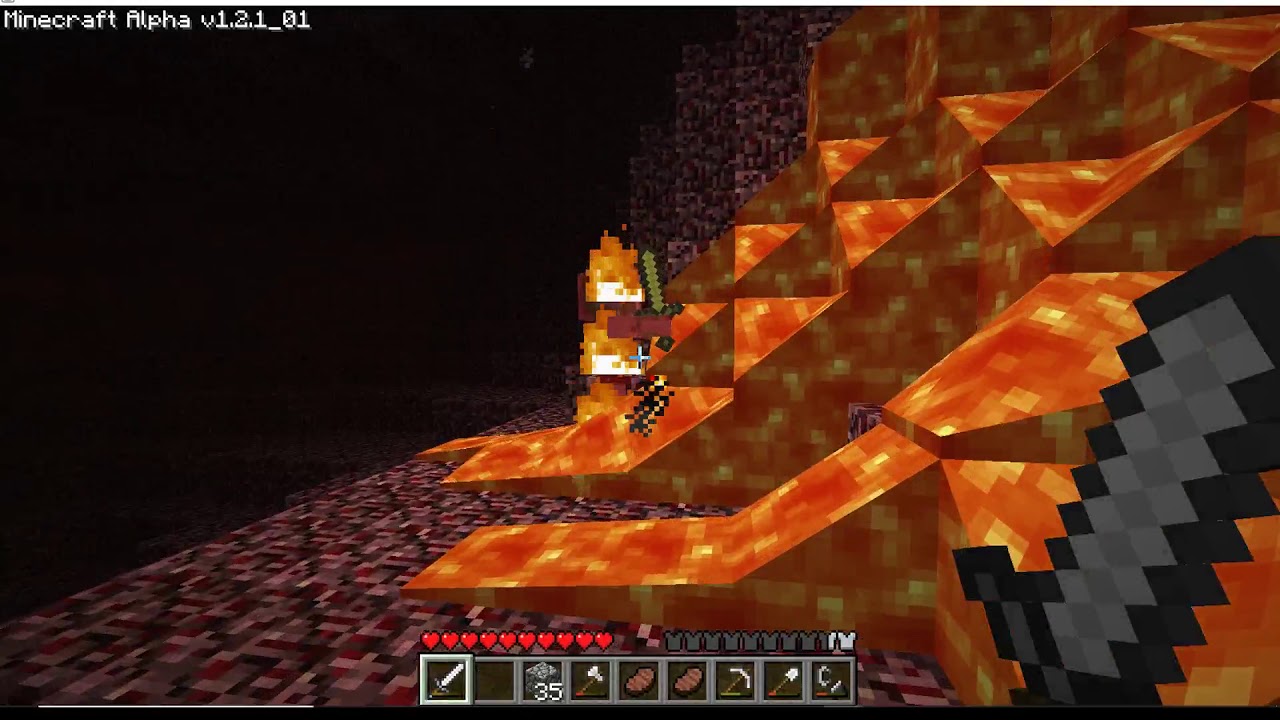 Nether Exploration! | Minecraft Alpha 1.2.1_01 #9 - YouTube