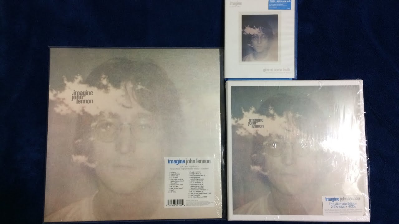 John Lennon Imagine Ultimate Edition, Clear Vinyl And Blu Ray Disc ...