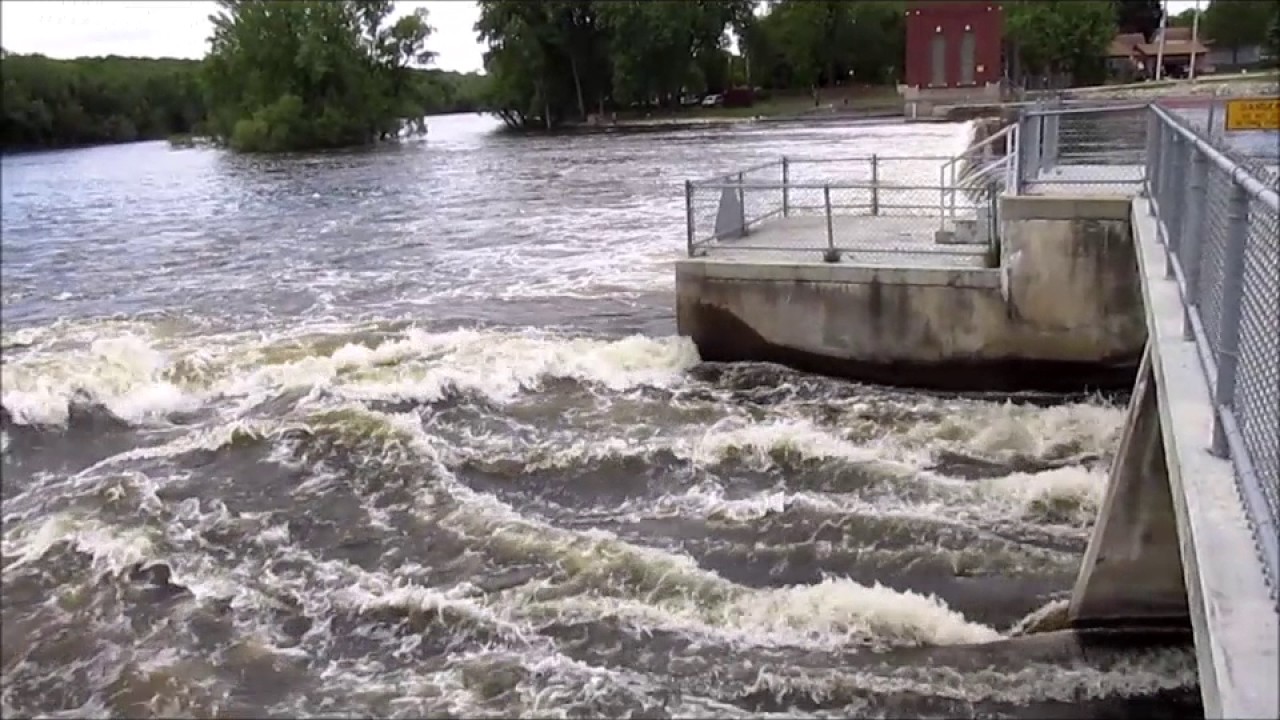 Indianford Park Dam in Rock County Wisconsin 53534 - YouTube