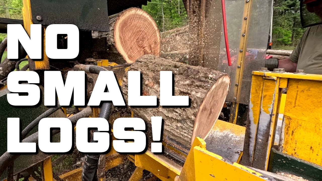 Cord King M18-20 solo firewood processing of large logs - YouTube