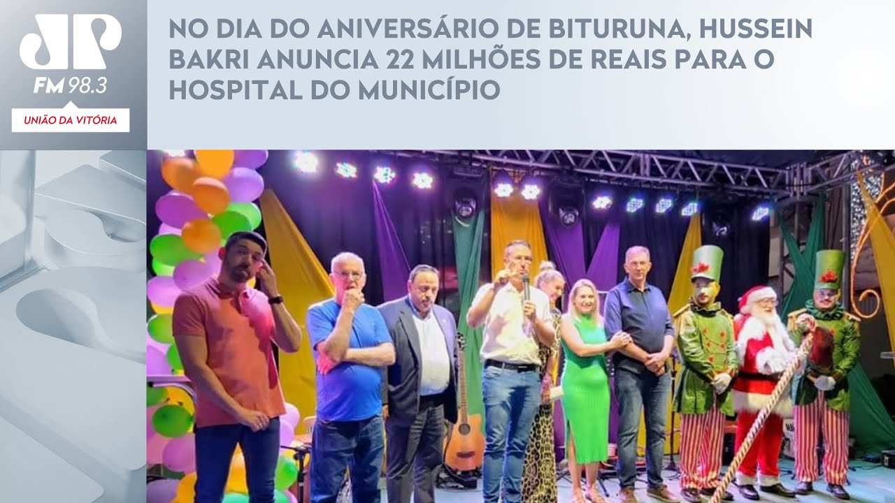 NO DIA DO ANIVERSÁRIO DE BITURUNA, HUSSEIN ANUNCIA 22 MILHÕES DE REAIS ...