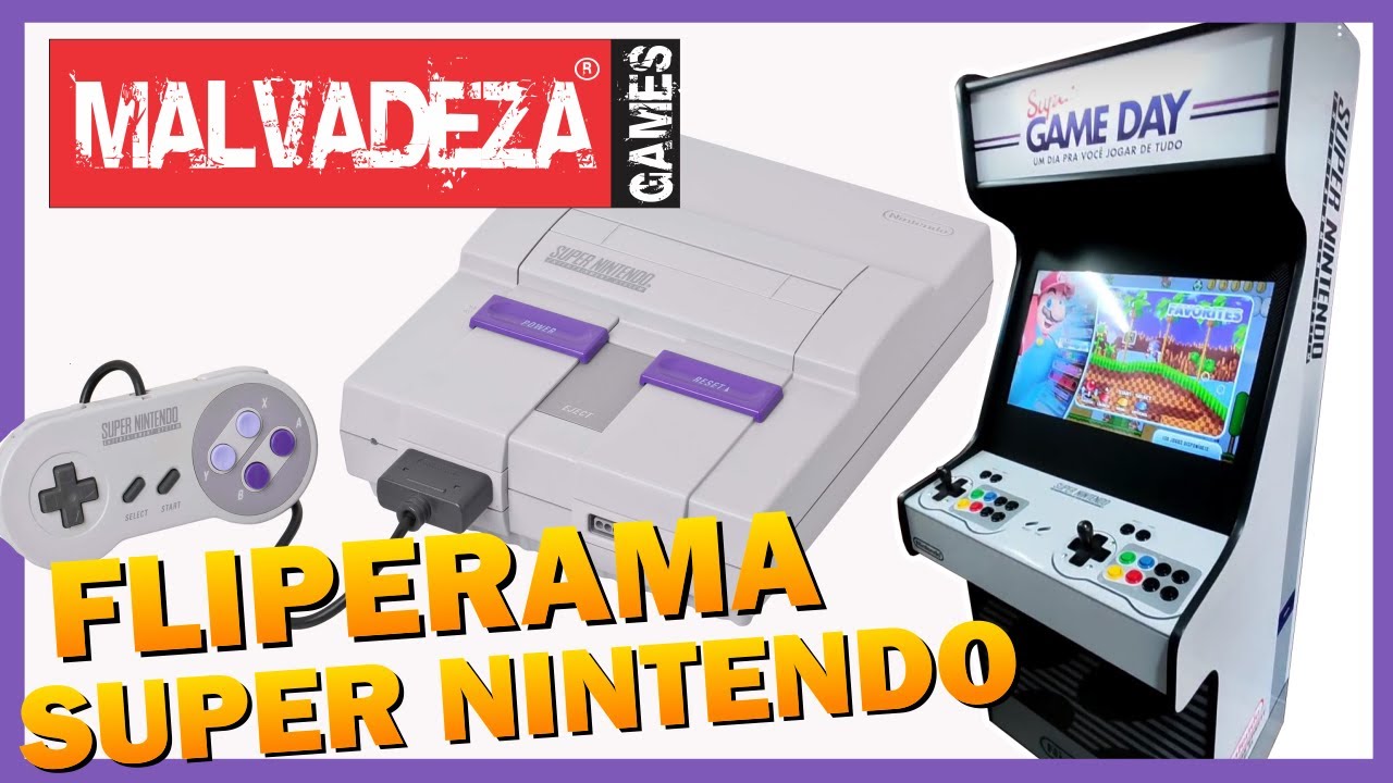 Fliperama Super Nintendo 32" - YouTube