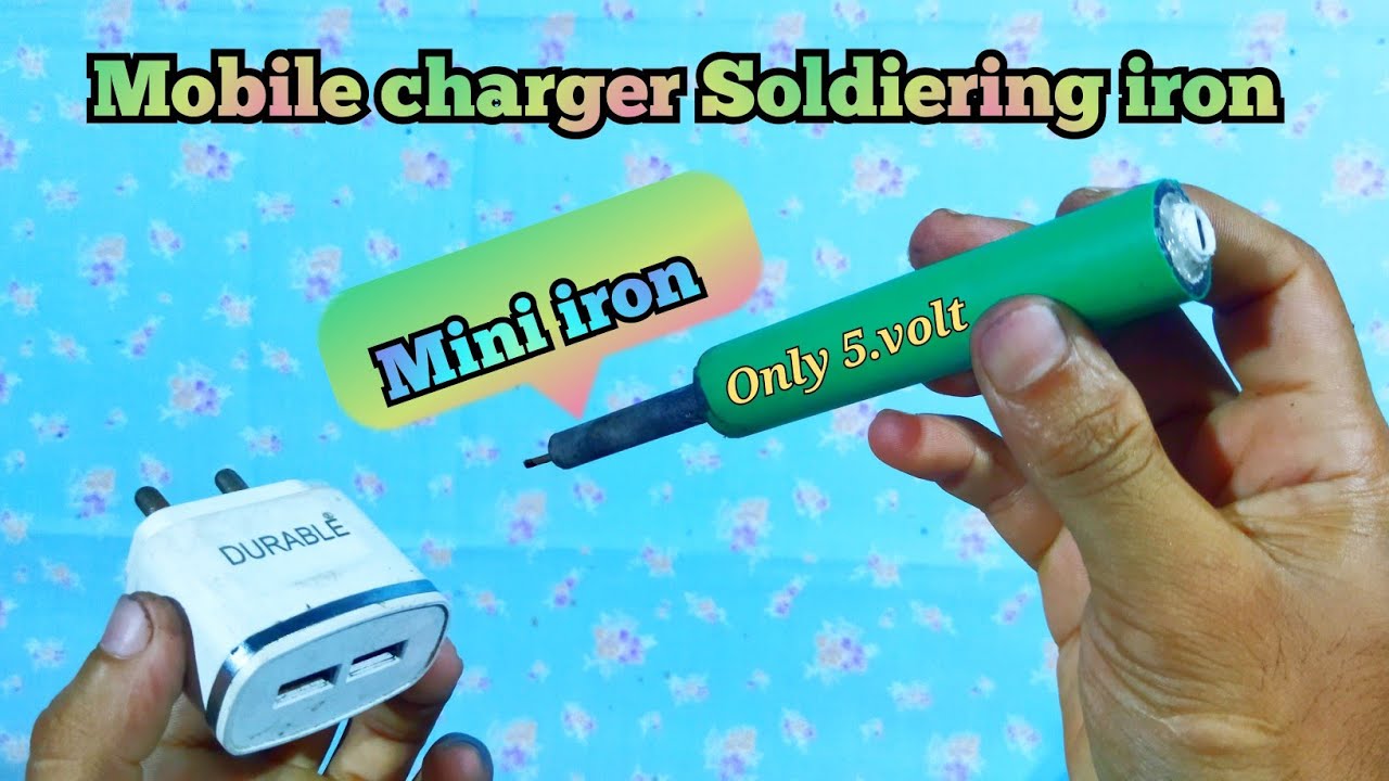How to make soldiering iron at home || homemade soldiering iron || iron ...