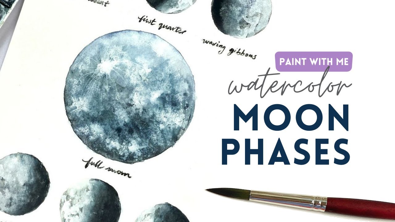 Watercolor Moon Tutorial