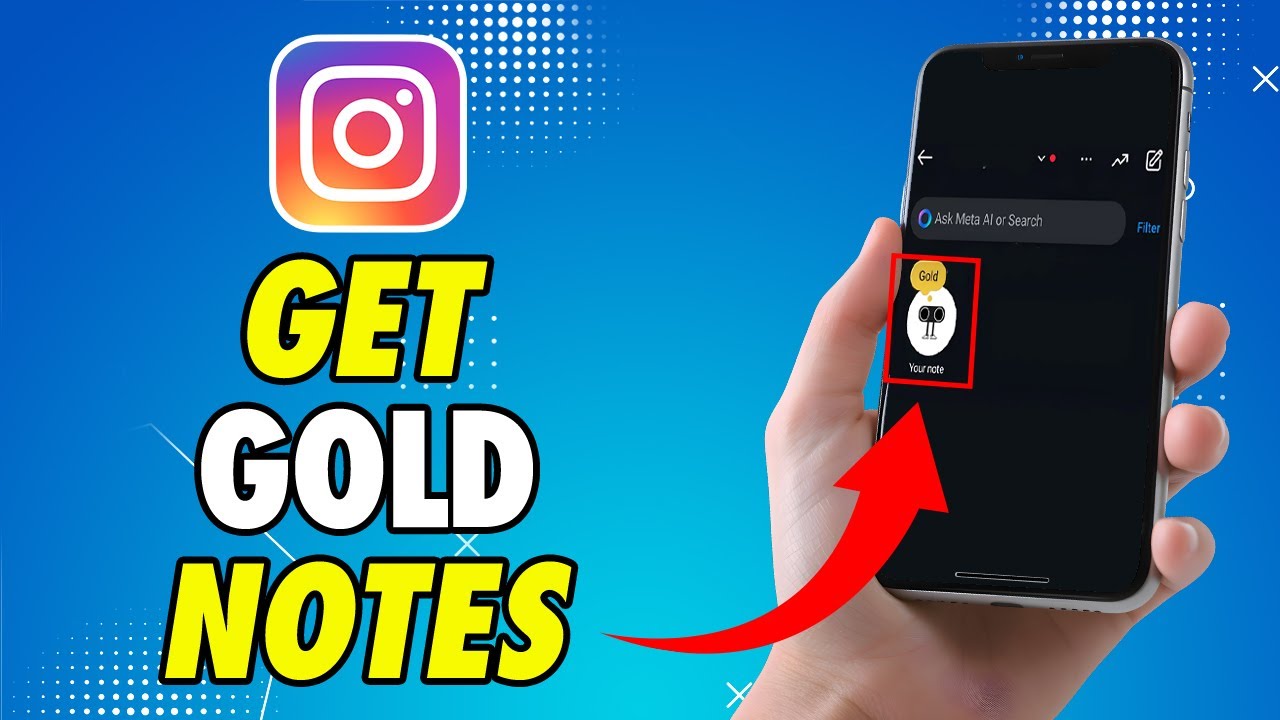 How to Get Gold Notes On Instagram App - YouTube