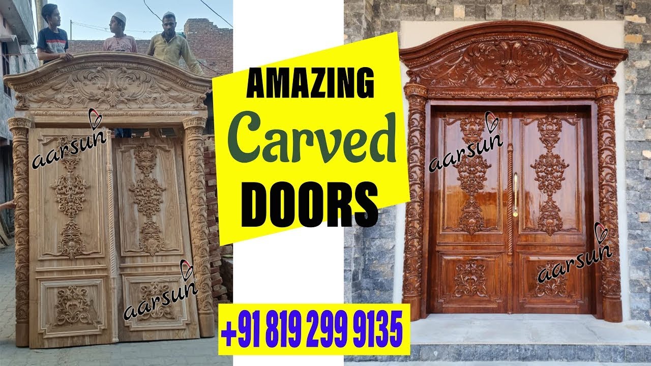 First Step to Luxury Homes, the Main Door Designs, Teak wood Grand Door ...