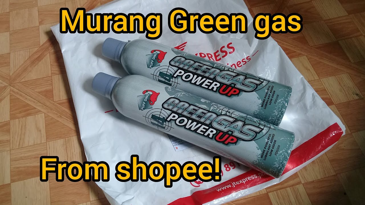Green gas unwrapping from Shopee! - YouTube