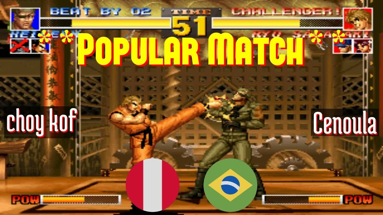 King of Fighters 95 (FT10) - choy kof (PE) vs Cenoula (BR) - 2021-10-13 ...