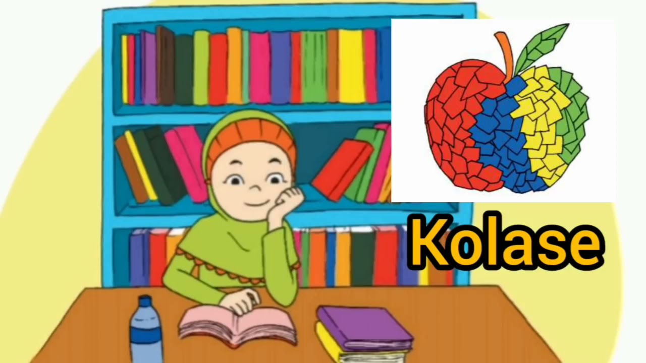Membuat kolase Apel | cerita kegiatan sore hari | Tema 3 ST 3 Kelas 1 ...