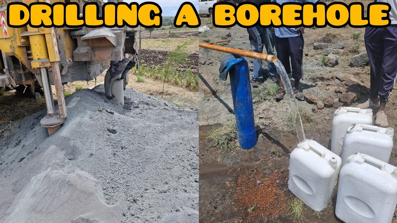 HOW TO DRILL DEEP BOREHOLE WATER IN A DRY AREA|THE PROCESS OF DRILLING ...