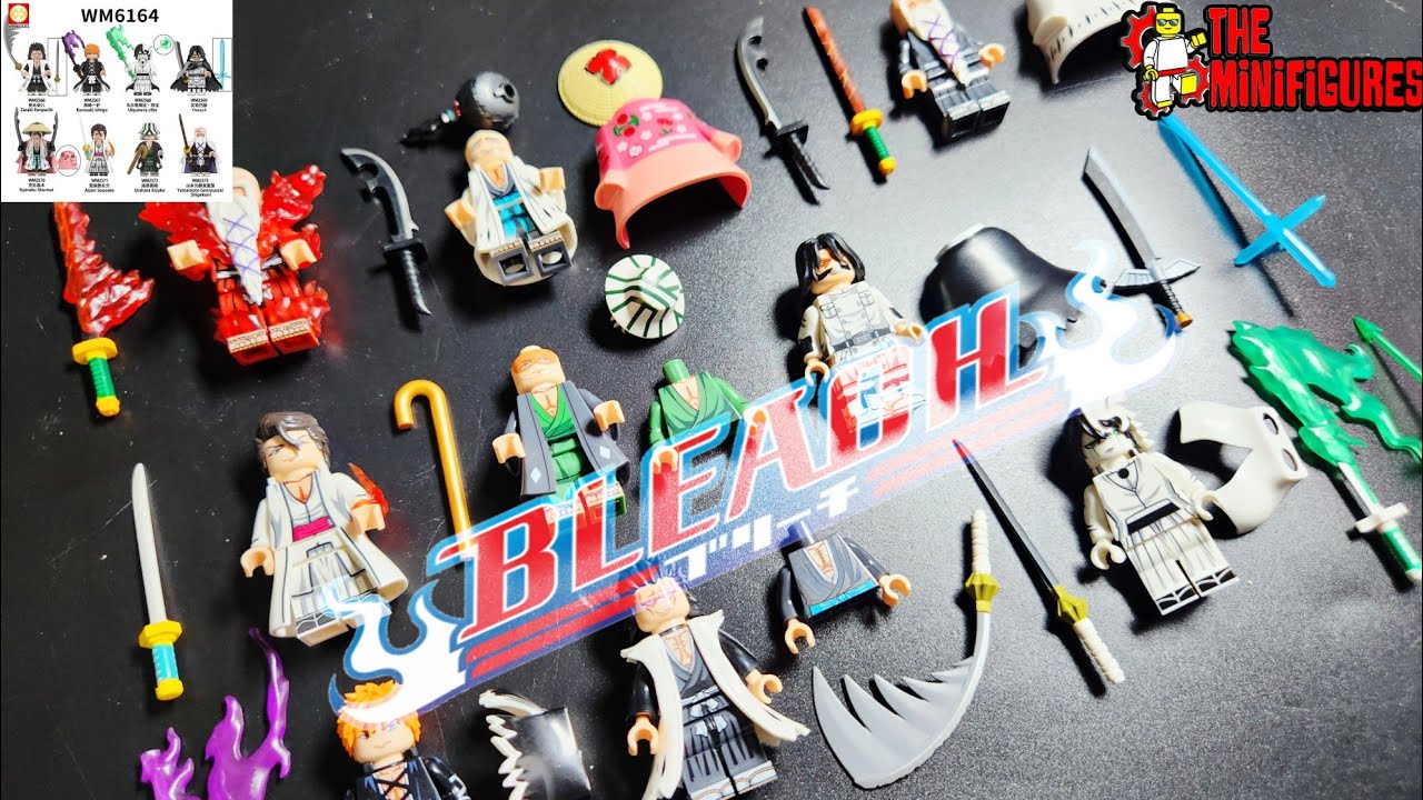 Unofficial Lego Bleach Anime Minifigures by WM Blocks WM6164 #bleach # ...