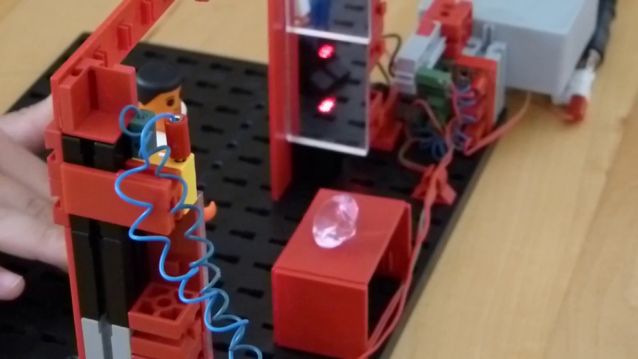 Fischertechnik Lichtgitter Lasergitter Lichtschranke - YouTube