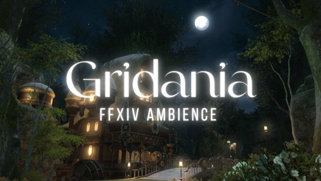 Gridania Night Ambience | FFXIV | Music to Study and Relax - YouTube