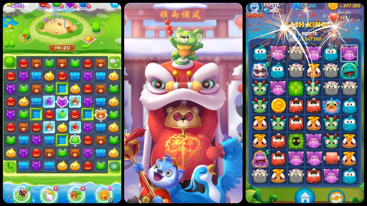 Pet Pop Match Game All Mobile Video Gameplay - YouTube