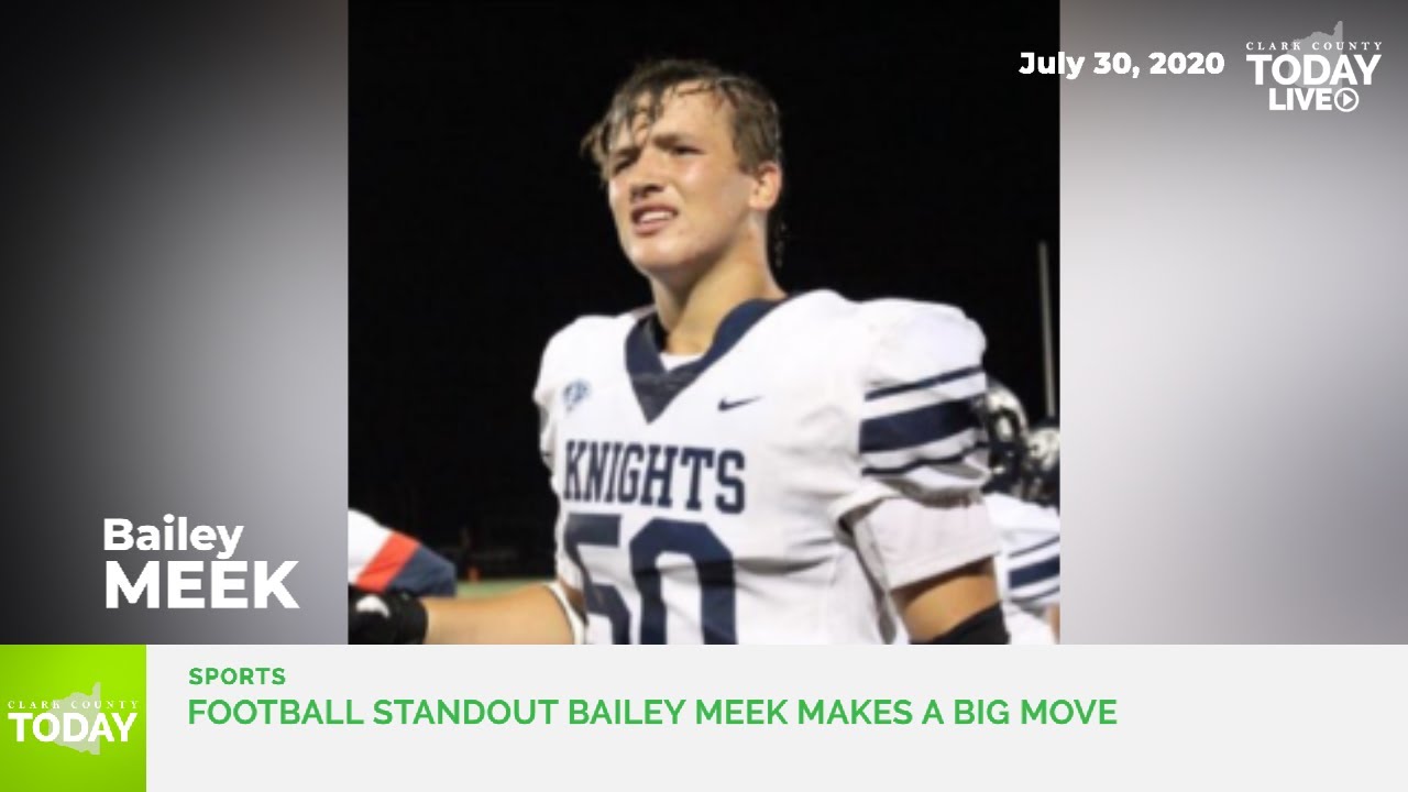 Football standout Bailey Meek makes a big move - YouTube