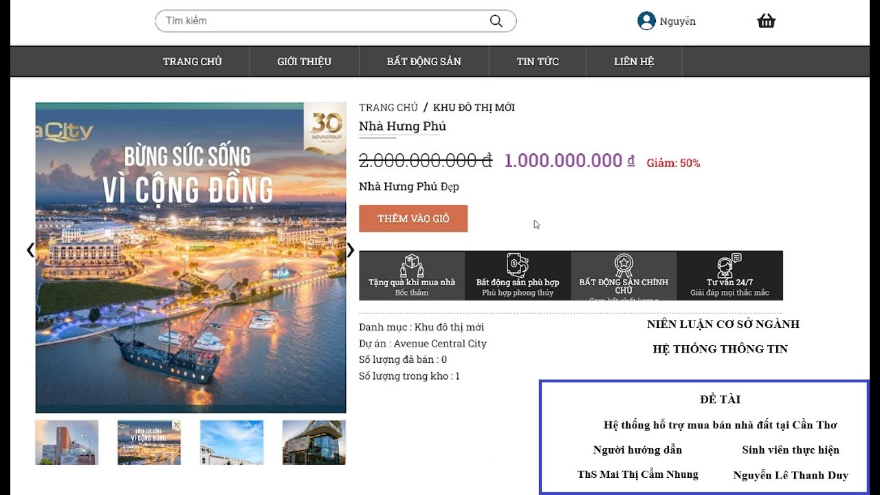 CTU - CNTT - 2022 - Niên luận cơ sở ngành HTTT - Hệ thống hỗ trợ mua ...