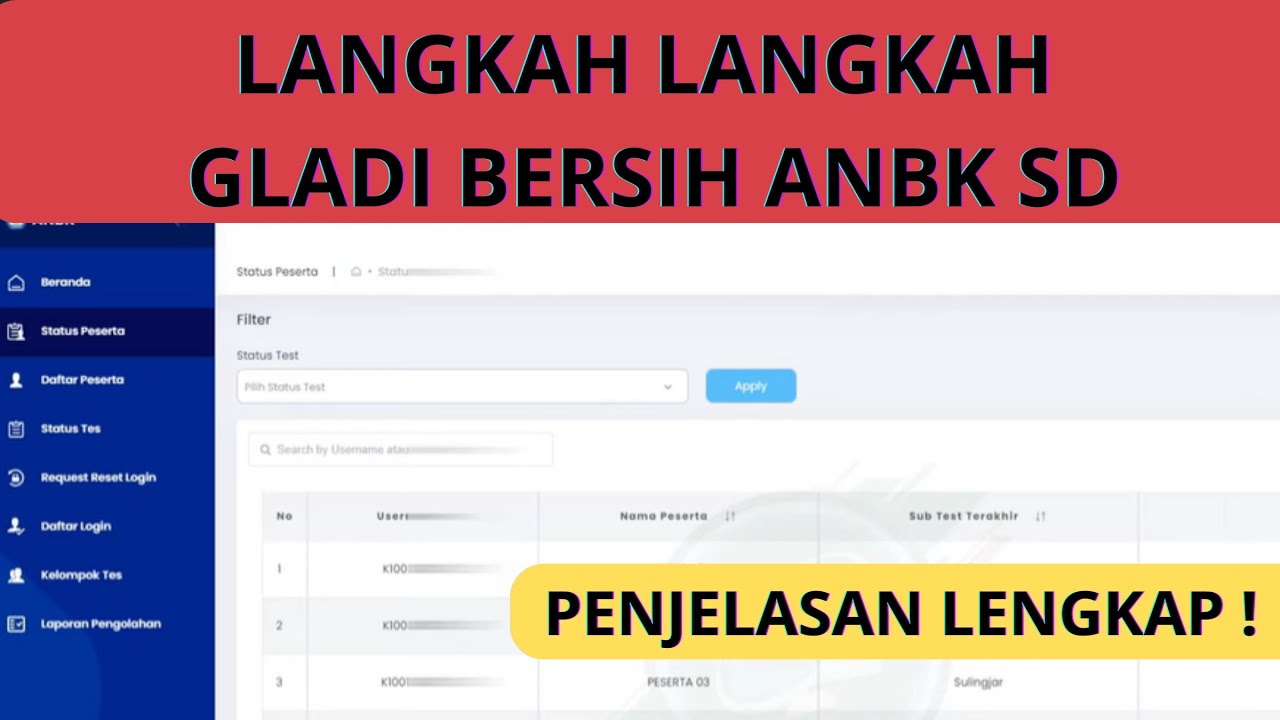 PERSIAPAN GLADI BERSIH ANBK SD LENGKAP - YouTube