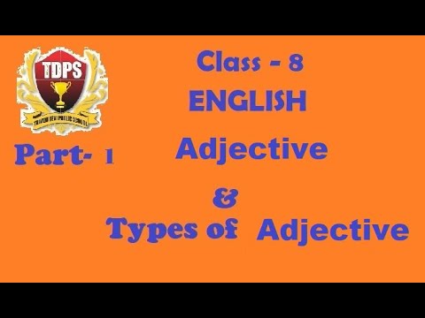 Class 8 Adjective Types of Adjective With Best Examples - YouTube
