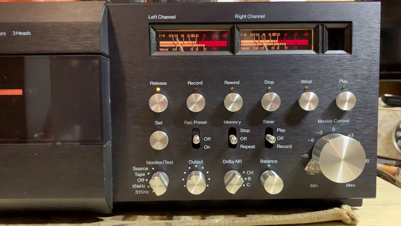 Tandberg 3014a, индикаторы - YouTube