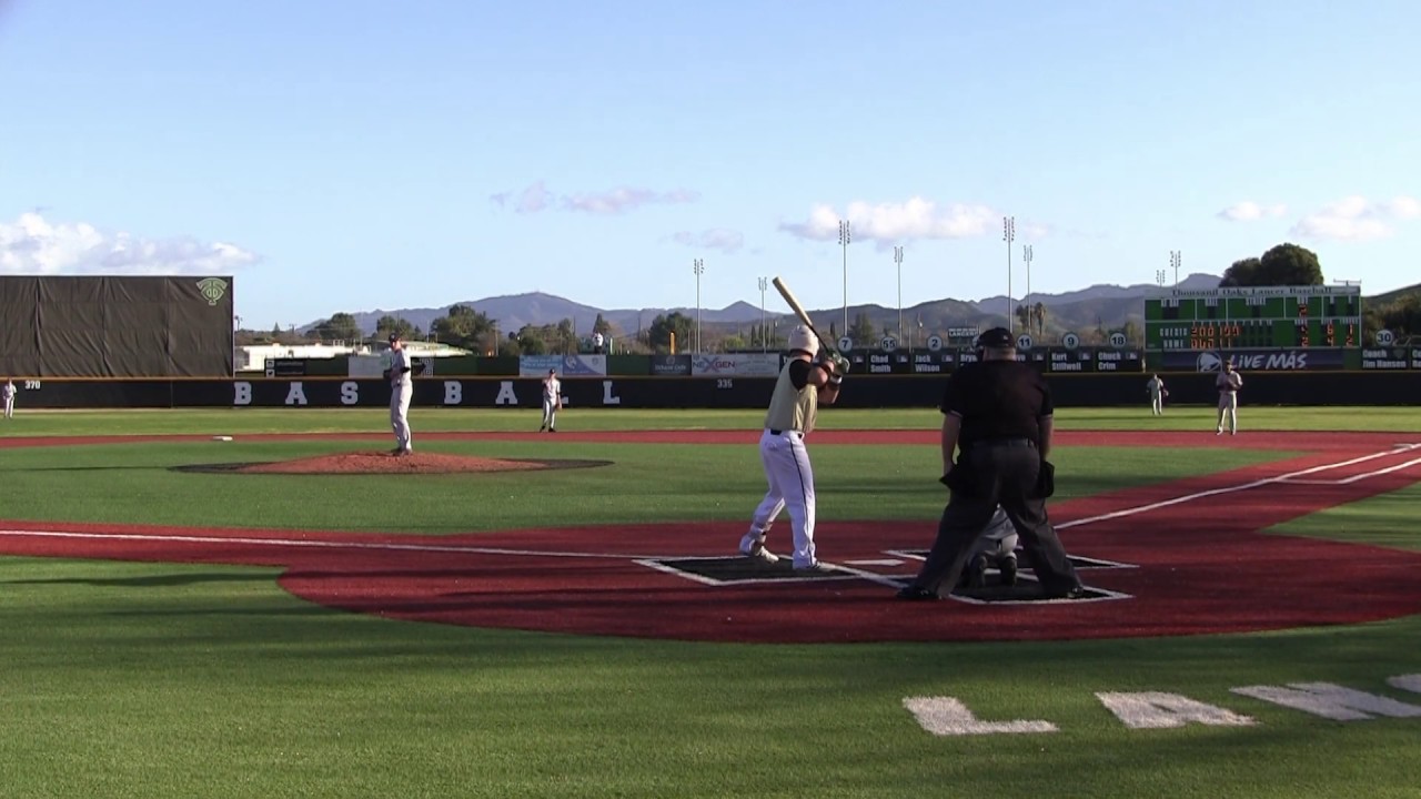 Thousand Oaks High School Varsity Baseball - Ryan Turner - Home Run - 2 ...