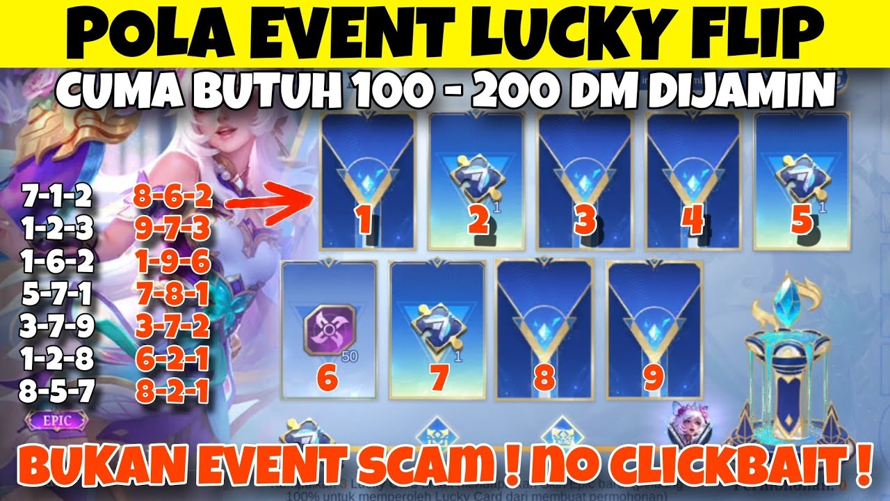 POLA EVENT LUCKY FLIP MATHILDA DREAMBOUND PIXIE 2025 ! BUKAN EVENT SCAM MODAL 200 DM SKIN EPIC ...