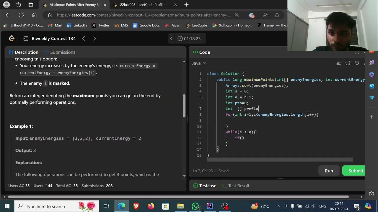 Leetcode Biweekly Contest 134 | Solved A B C D | Becoming Knight ...