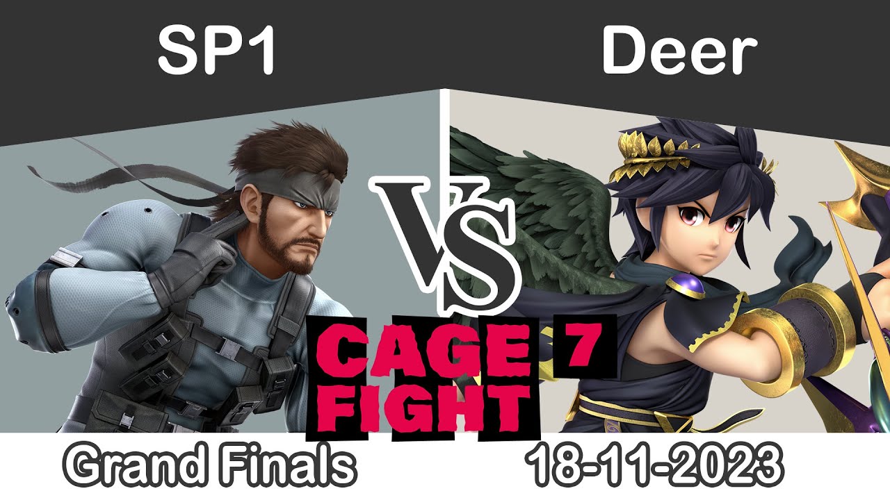 Cage Fight 7 - SP1 (Snake) vs Deer (Dark Pit) GF - SSBU - YouTube