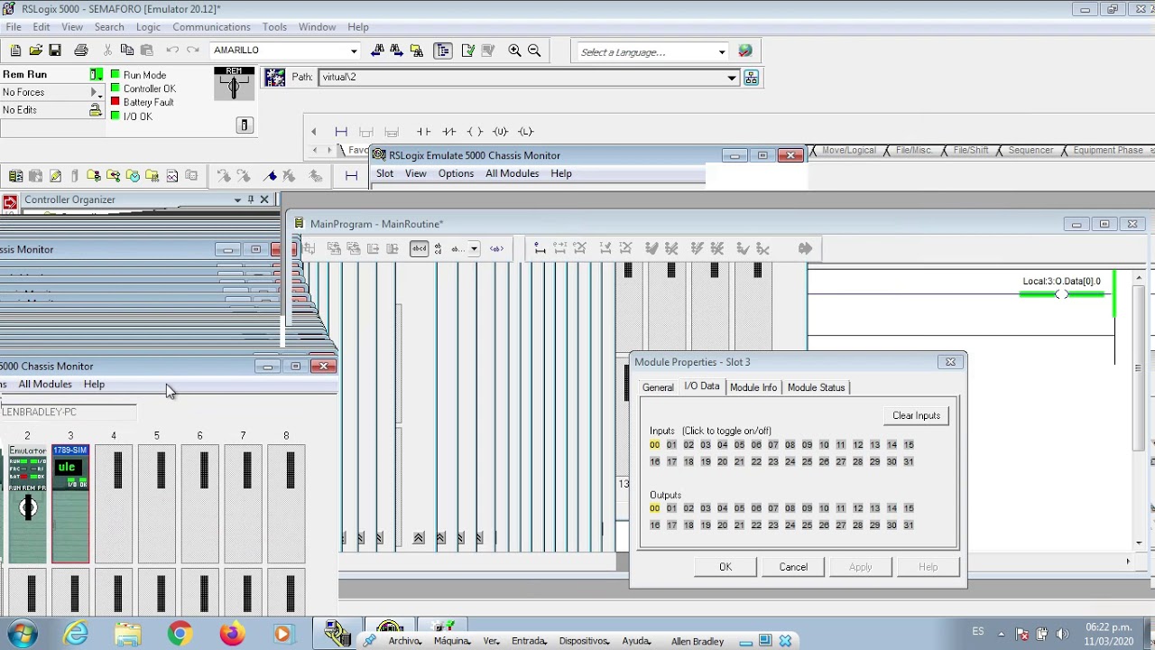 Emulate 5000,rslogix 5000 y factory talk machine studio,programación ...