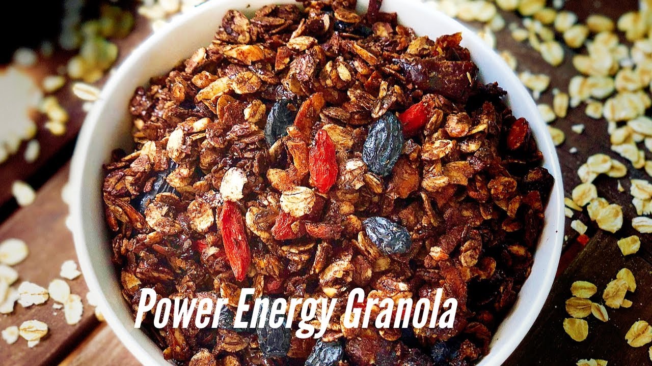 Power Energy Granola | Healthy Breakfast Recipe | Flavourful Food By ...