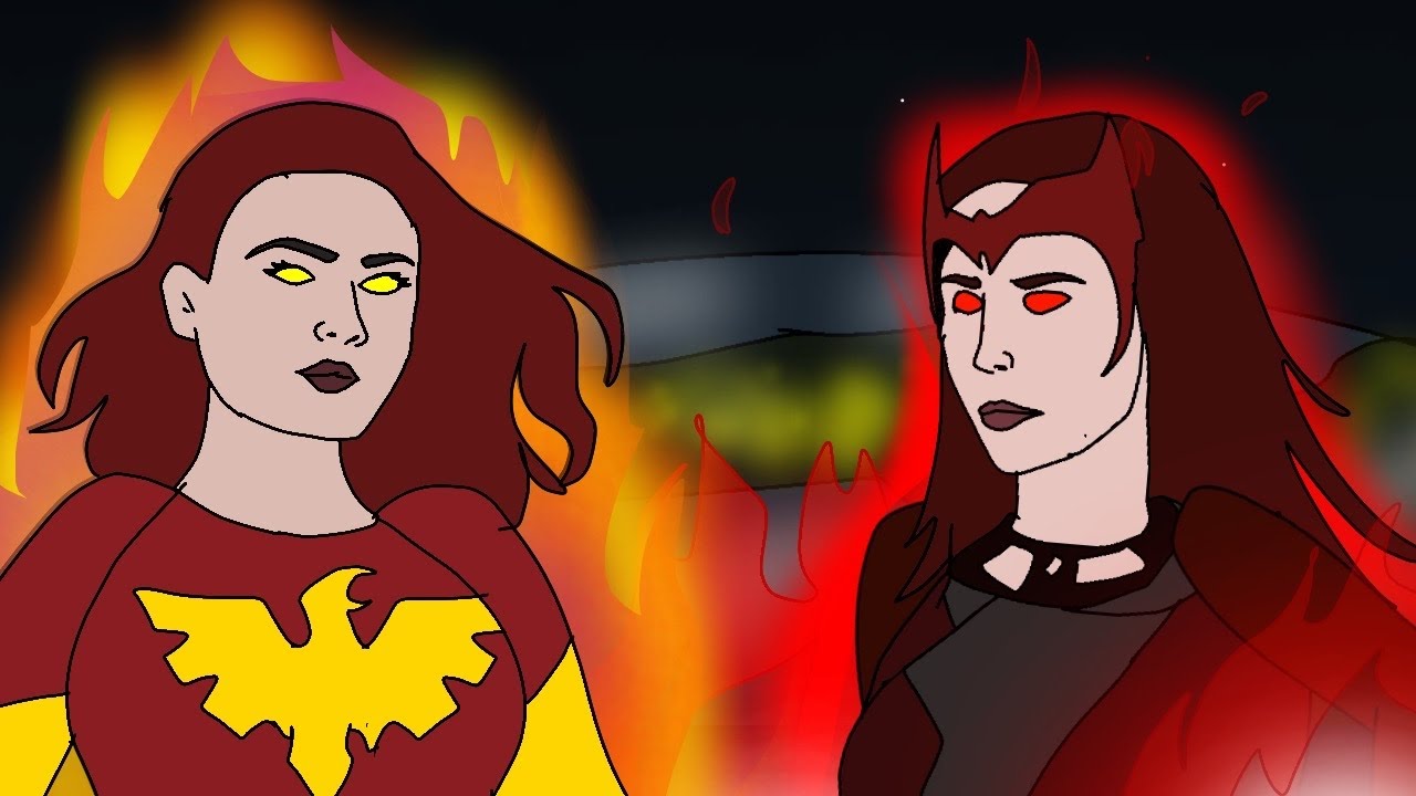 Scarlet Witch Vs Dark Phoenix | Animated - YouTube
