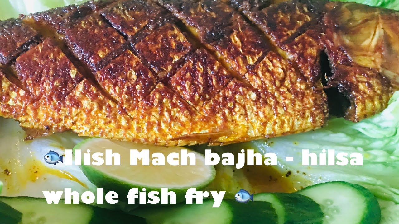 🐟Ilish mach bhaja-hilsa whole fish fry recipe 🐟 - YouTube