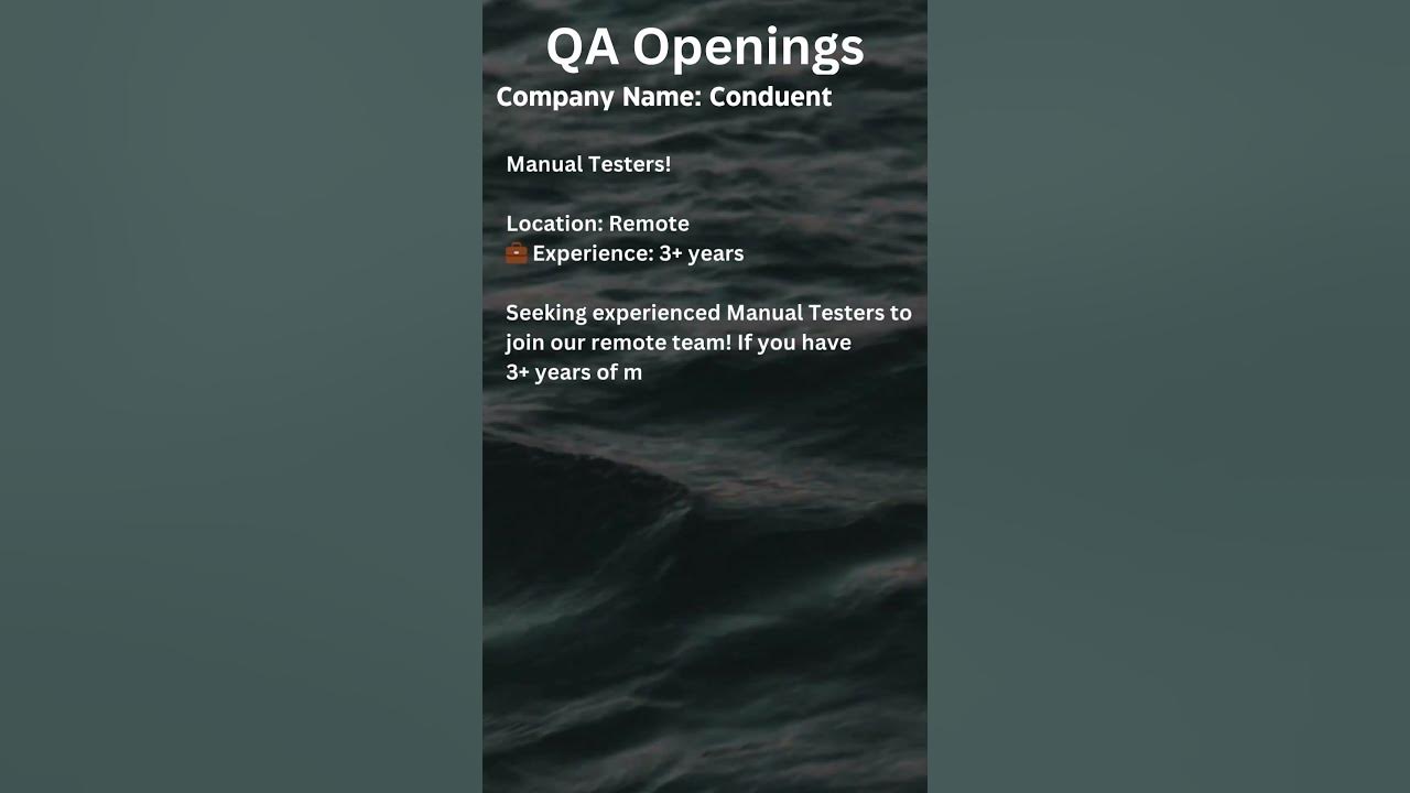 Qa Job Opening For Manual Testers Manualtesting Selenium Viral Automation Ytshorts