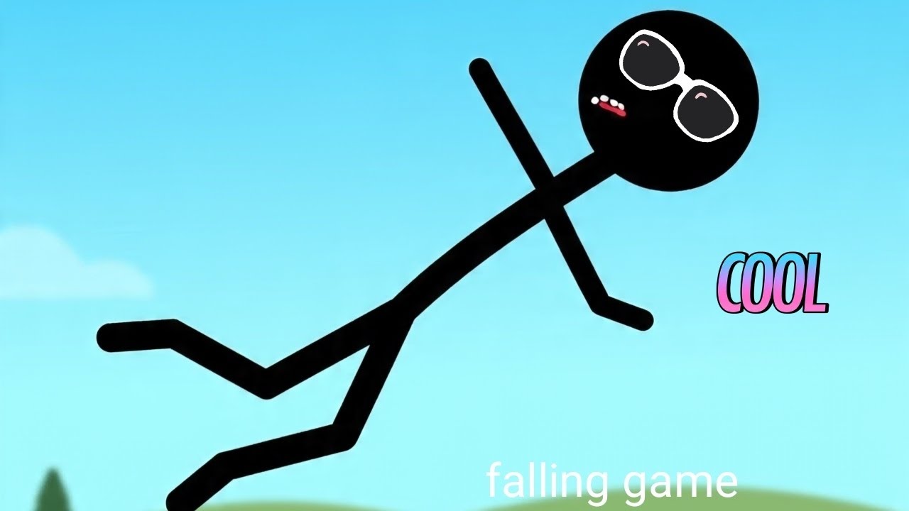 Stickman dismounting game falling damage 😞😔 - YouTube