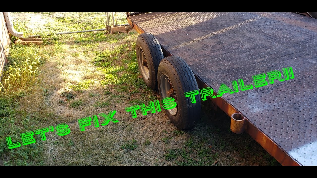 Car trailer repairs!! lets get it fixed! - YouTube