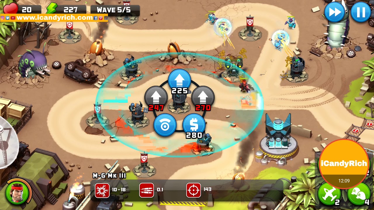 Alien Creeps TD Level 20 PART 2 Missions vs Predators Gameplay - YouTube