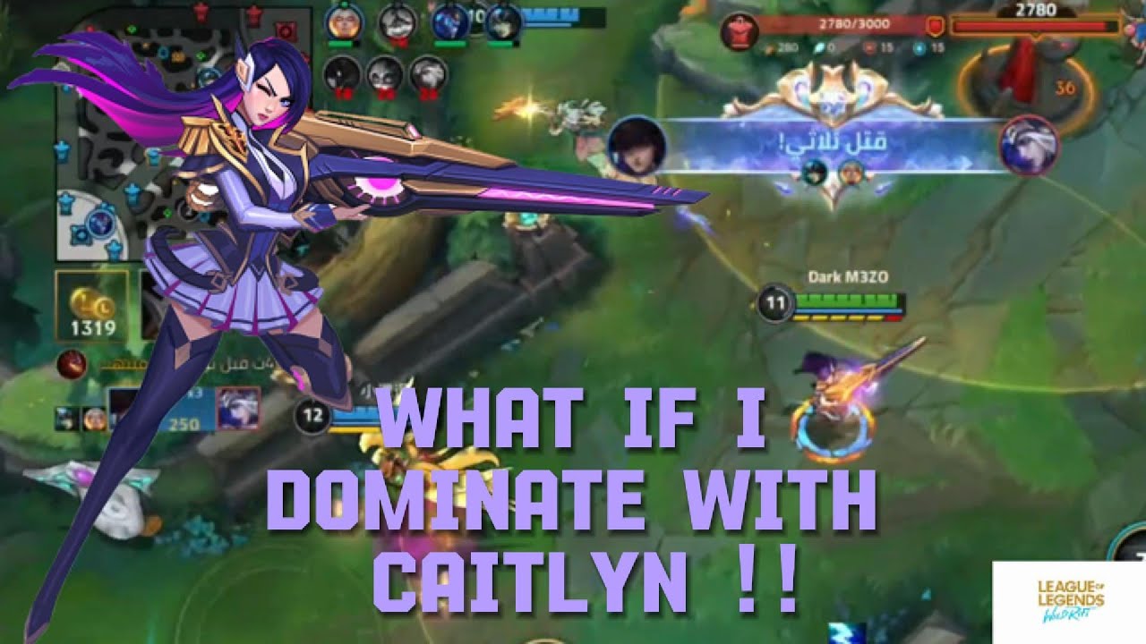 Caitlyn live Gameplay | M3ZO ADC | WILD RIFT - YouTube