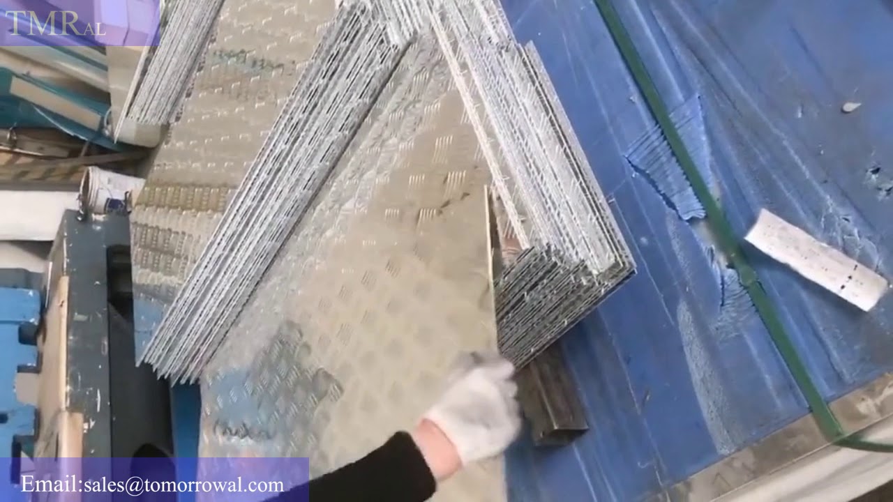 cut to size aluminium checker plates - YouTube