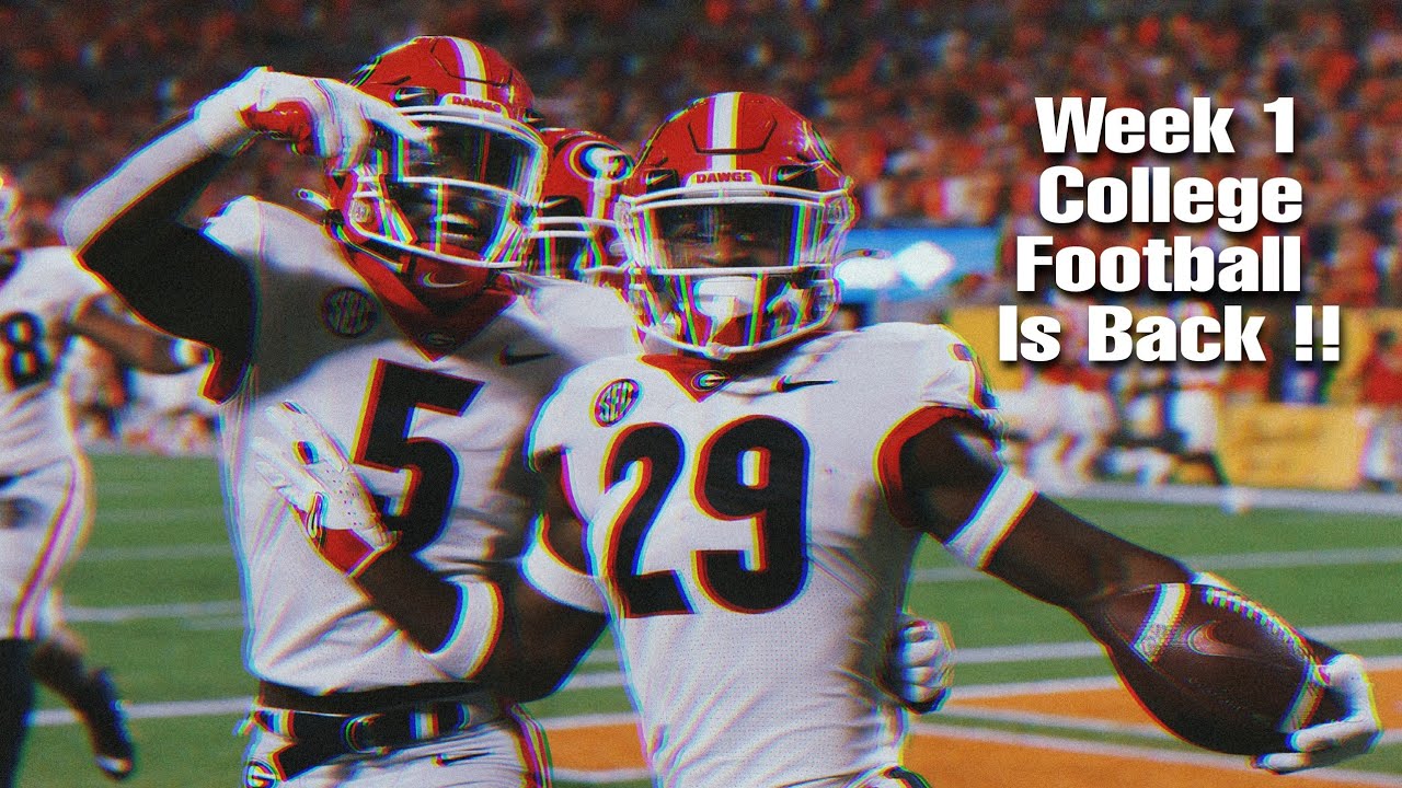 College Football Moments Week 1 2021 "College Football is Back" 😅😤 ...