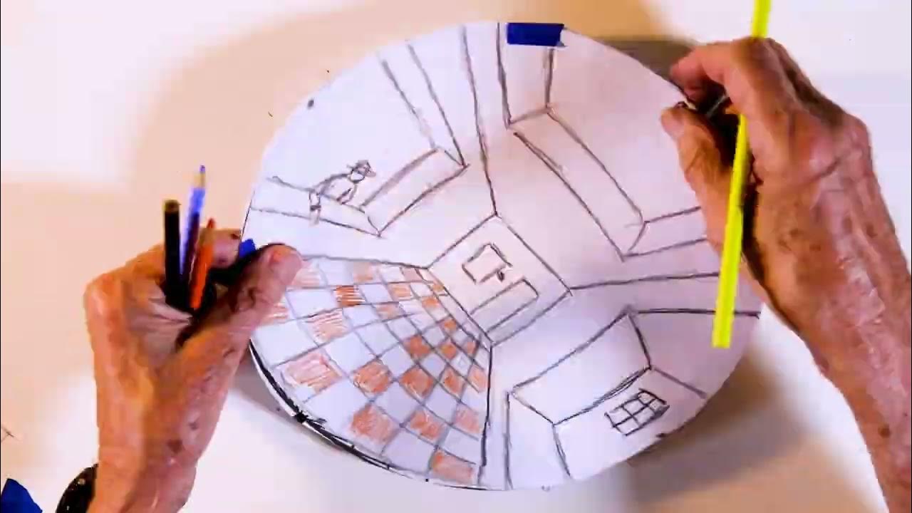 Flat Six-Point Perspective Drawing | How to Draw Using Perspective with ...